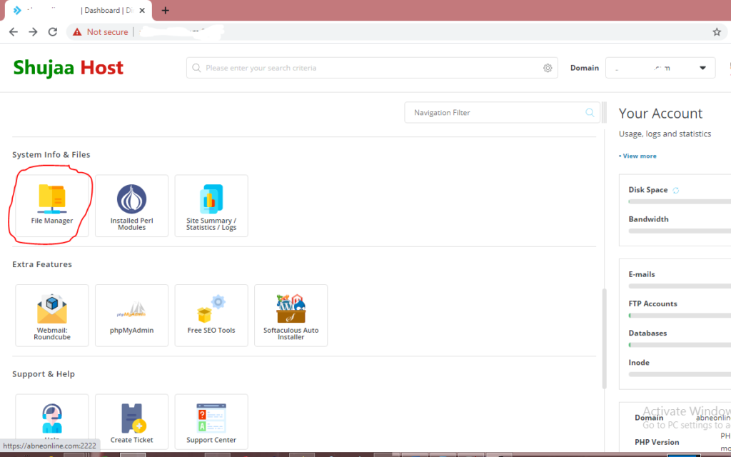 How to upload files in DirectAdmin - Shujaa Host